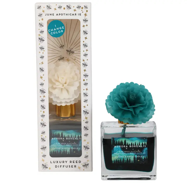 Aurora Borealis 4 oz Luxury Reed Diffuser – June Apothicaire