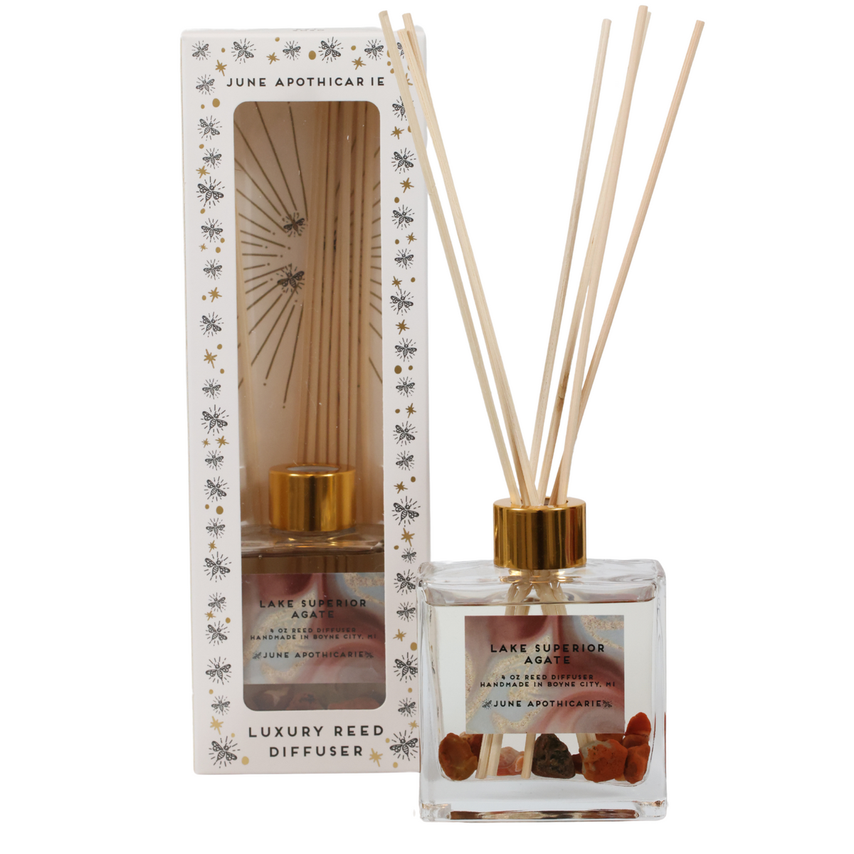 Lake Superior Agate 4 oz Reed Diffuser – June Apothicaire