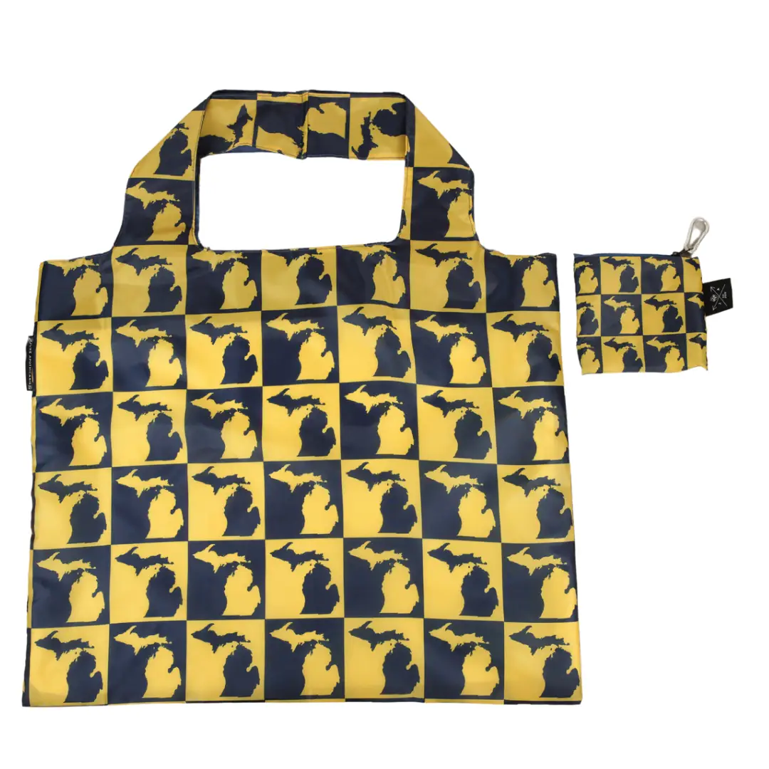 Maize and Blue Michigan Eco Reusable Bag – June Apothicaire