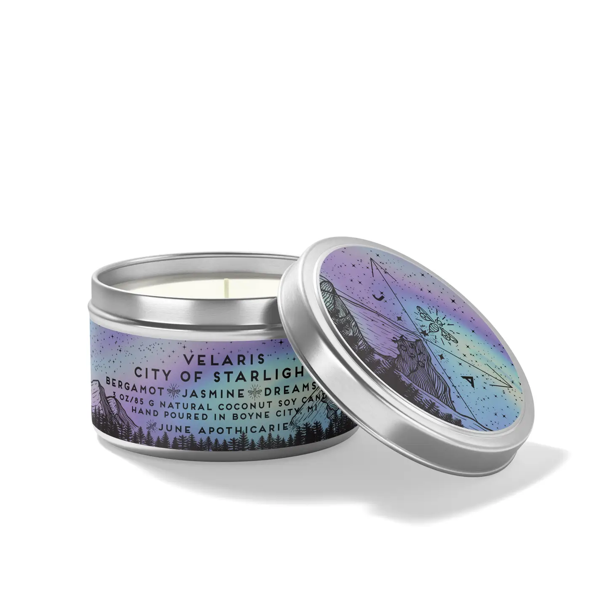 Velaris - City of Starlight 4 oz Travel Candle – June Apothicaire
