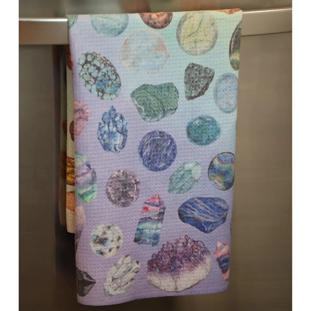 Rainbow Chakra Waffle Recycled Dish Towel – June Apothicaire
