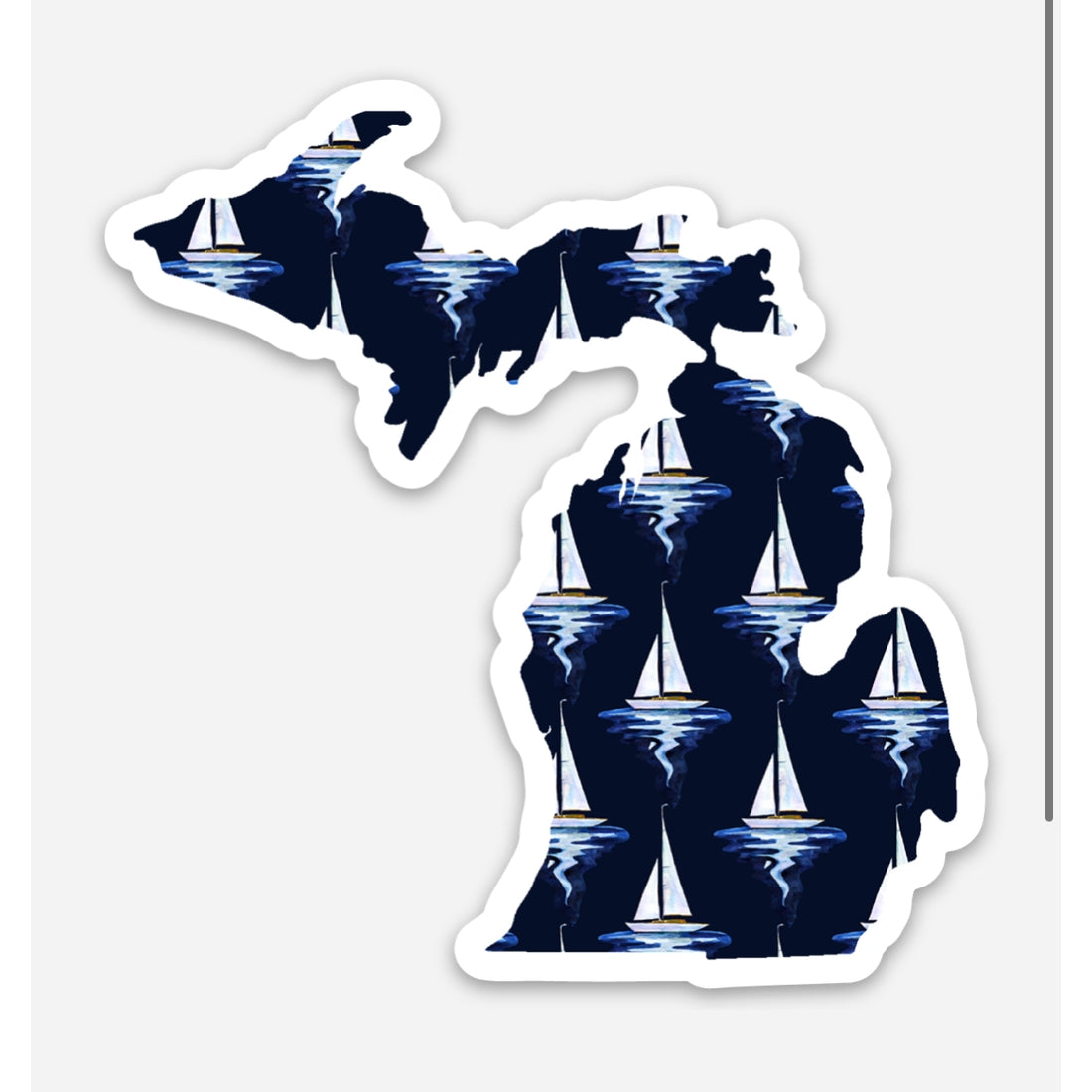 Michigan Sail Boats Sticker – June Apothicaire